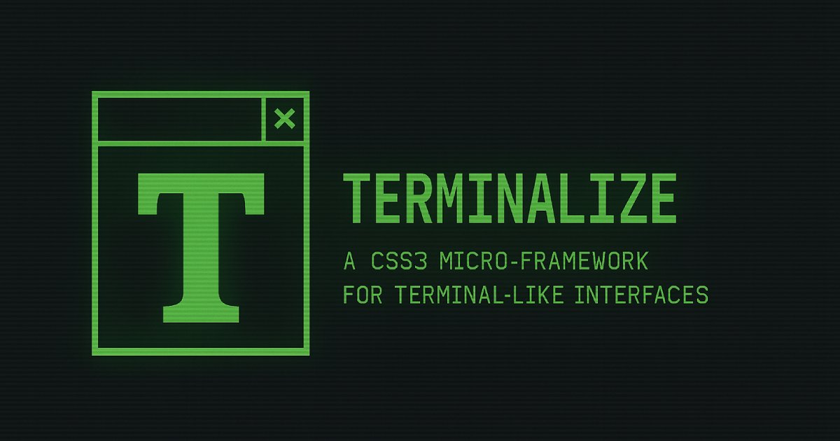 Terminalize: A CSS terminal micro-framework